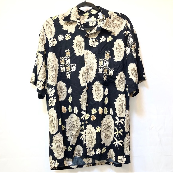 campia moda | Shirts | Campia Moda Mens Hawaiian Shirt Sz Medium Floral ...